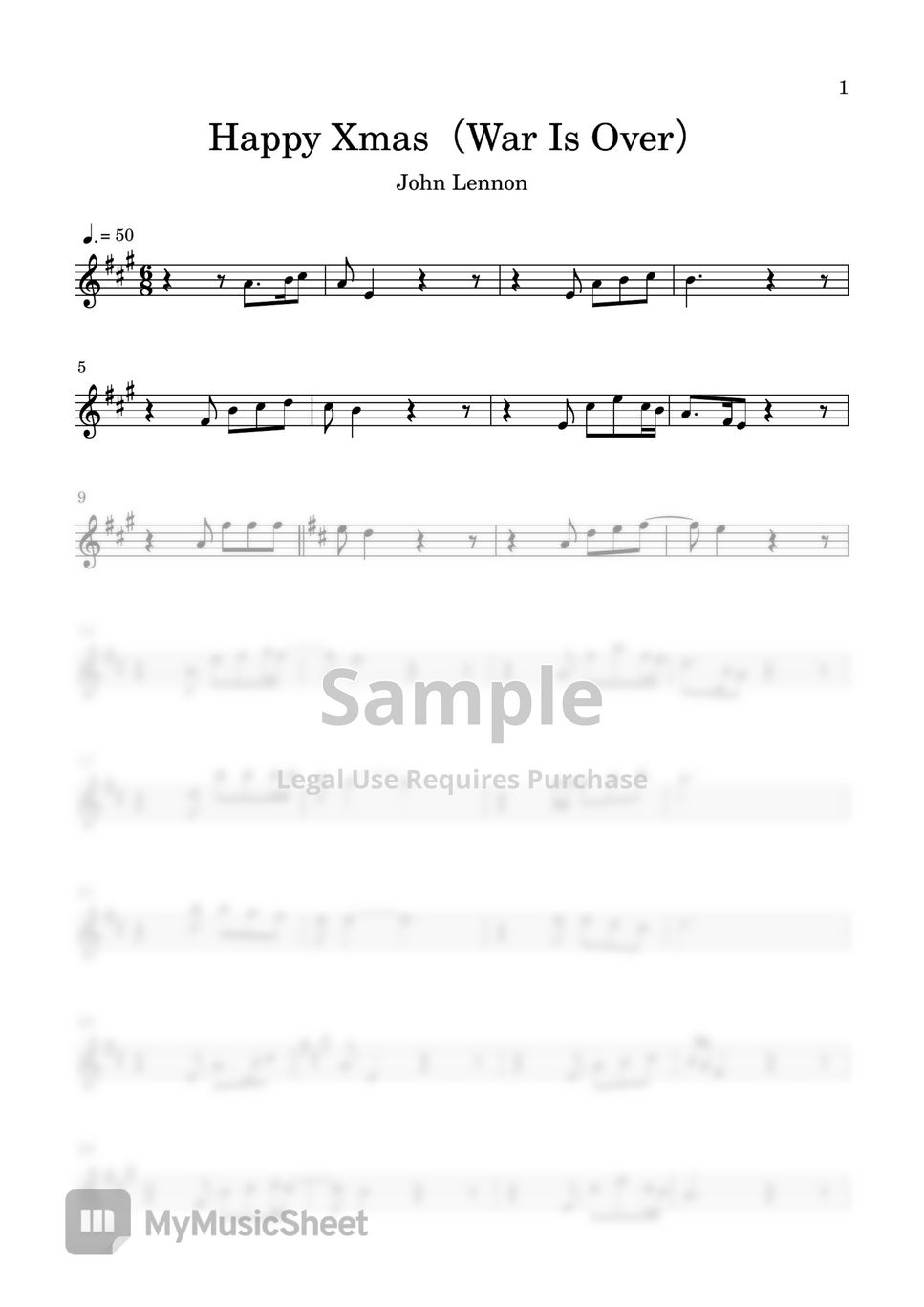 John Lennon - Happy Xmas (War Is Over) Sheets by Kaho
