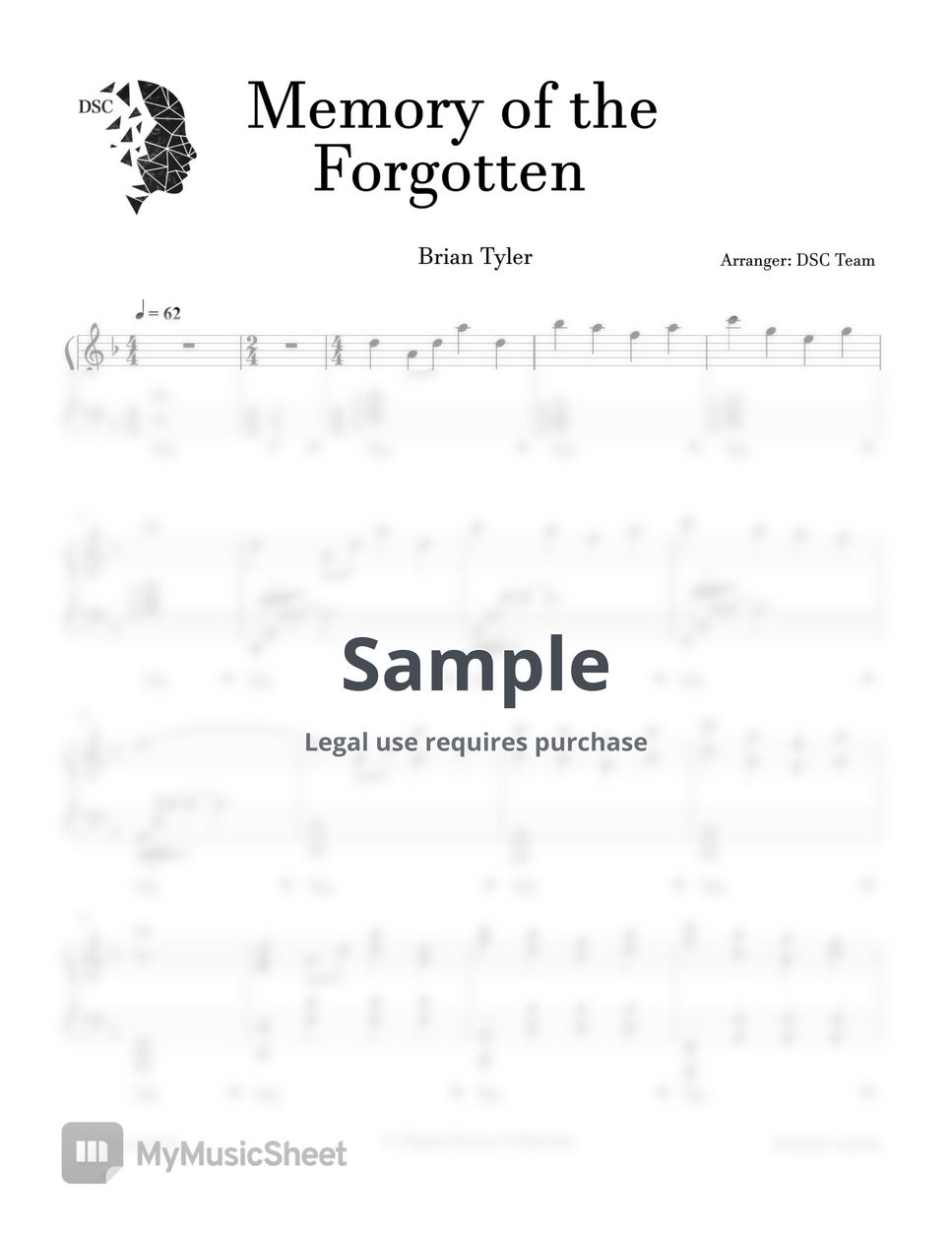 Brian Tyler - Memory of the Forgotten (Transformers One OST) Sheet Music by Digital Scores ...