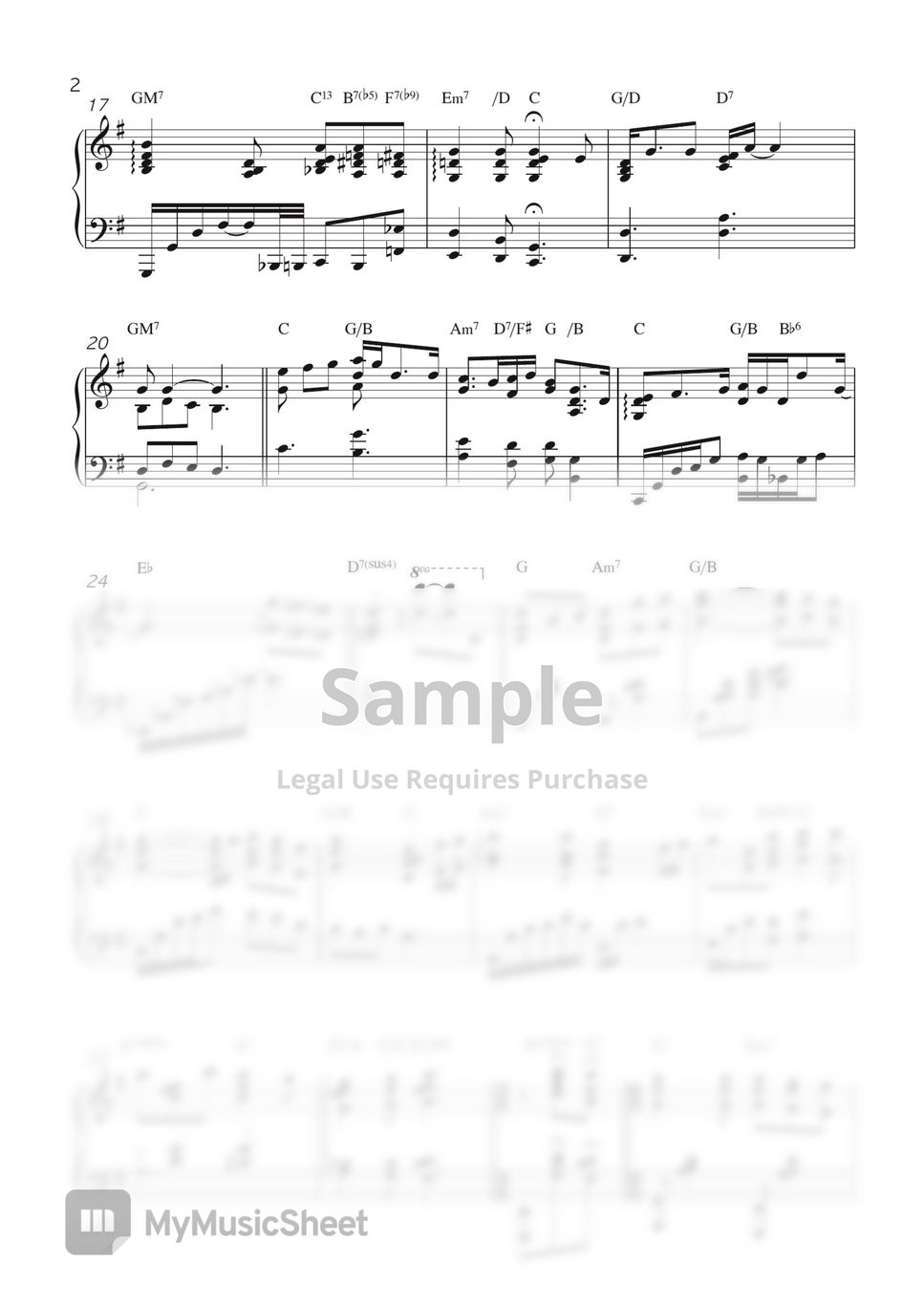 찬송가 Hymn 저 장미꽃 위의 이슬 In The Garden Sheet By Ju Eunhye