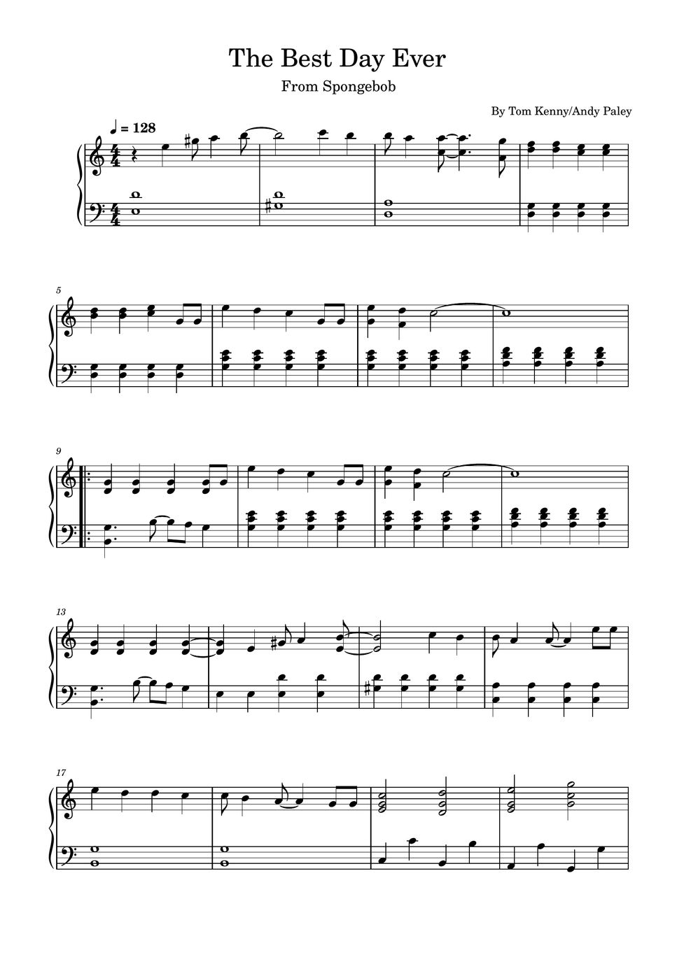 Andy Paley, Thomas Kenny - The Best Day Ever (From Spongebob,For Easy ...