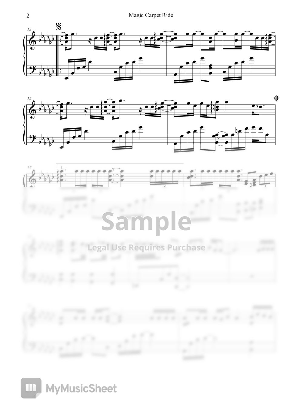 NCT 127 - Magic Carpet Ride (+ Easy Key) Sheets by Lunar Piano