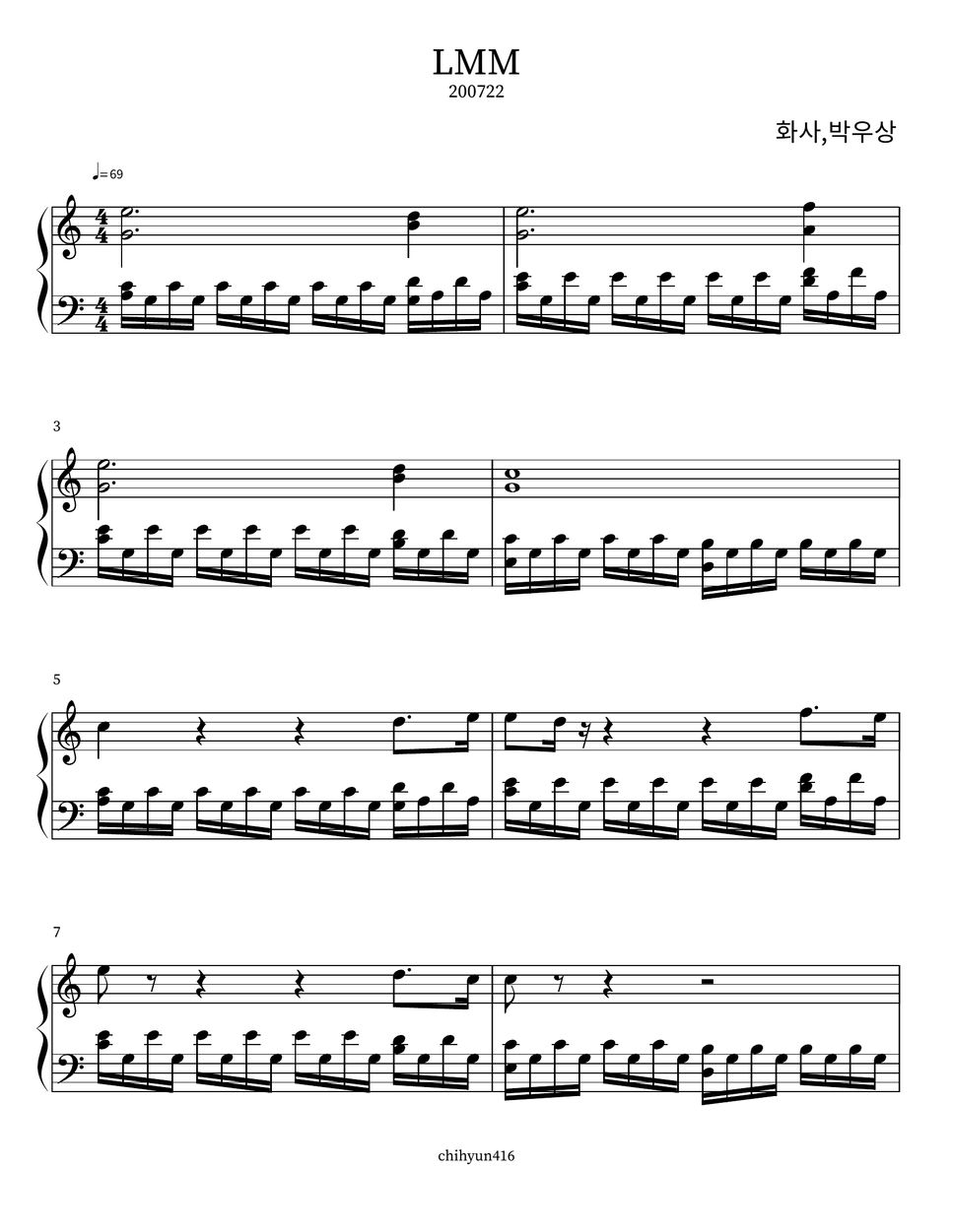 Hwasa(華莎화사) - LMM Sheet by chihyun416