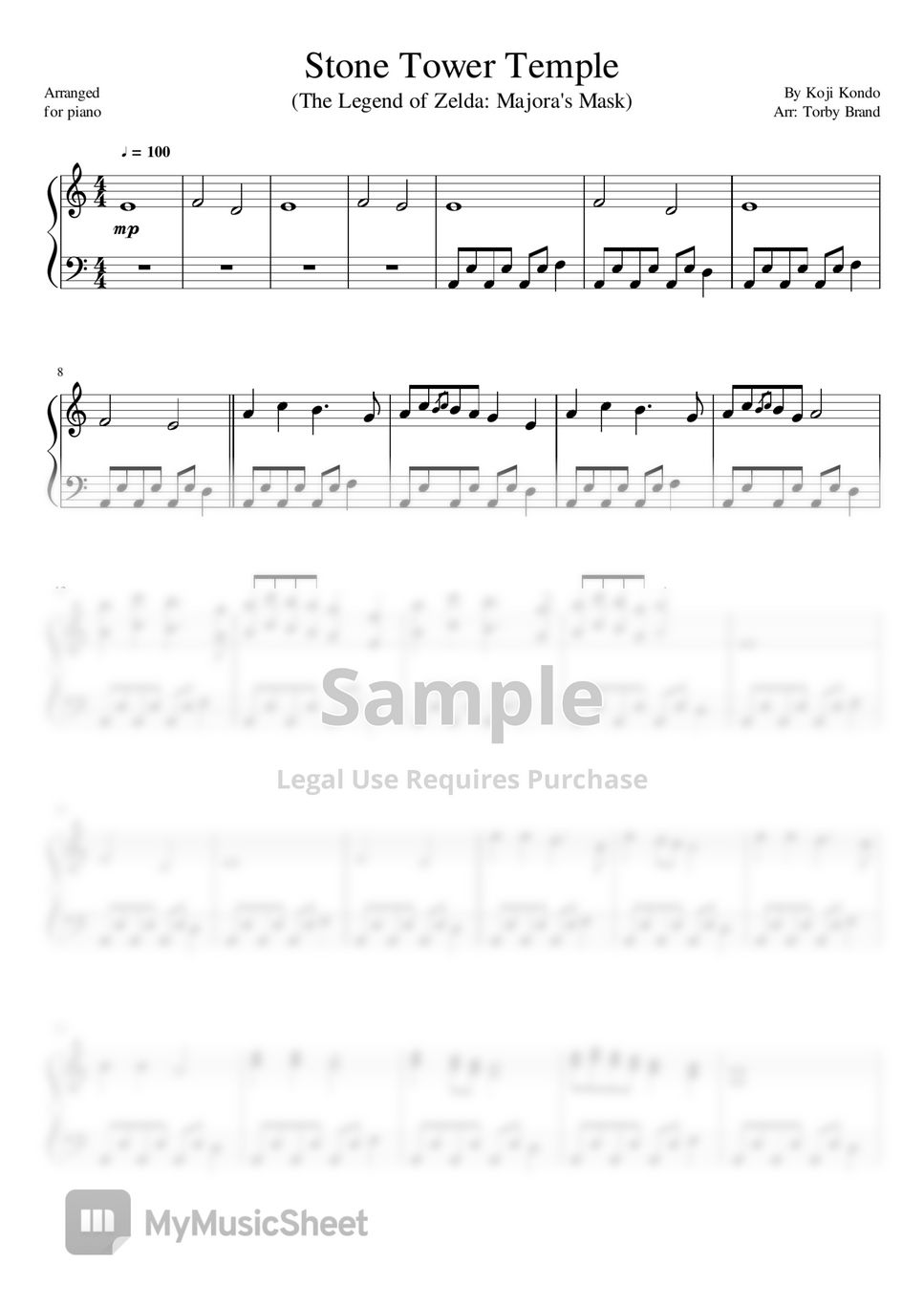 The Legend of Zelda: Majora's Mask - Stone Tower Temple Sheets by Torby ...