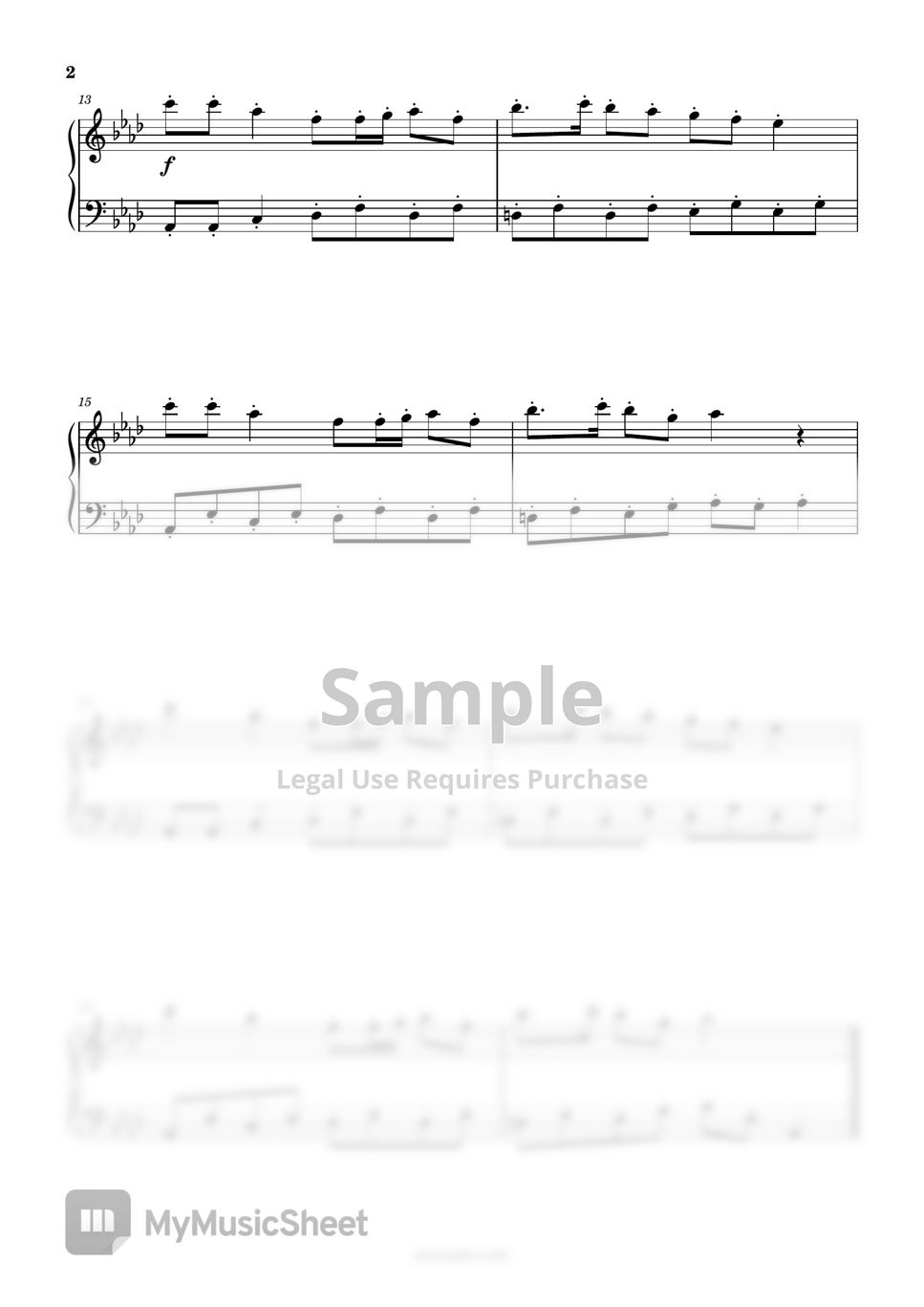 Anpanman - Anpanman March (Anpanman) Sheet Music by PianoJuku