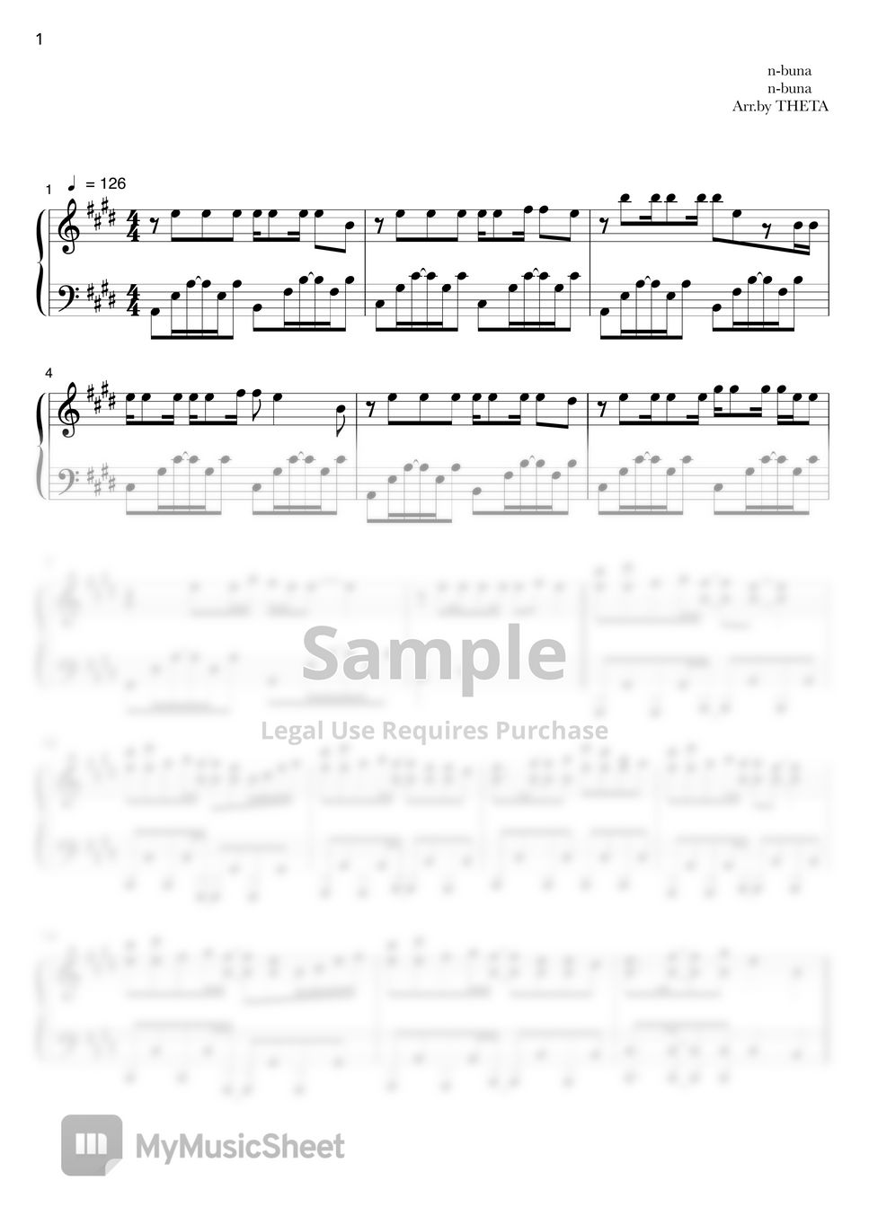 Yorushika - Dakara Bokuha Ongaku wo Yameta Sheets by THETA PIANO