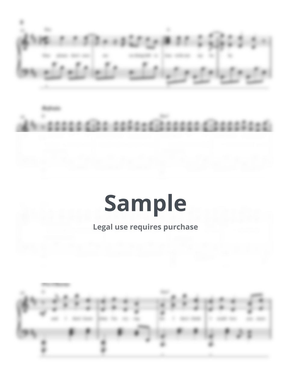 Billie Eilish - BIRDS OF A FEATHER (PIANO SHEET) Sheet Music by John ...