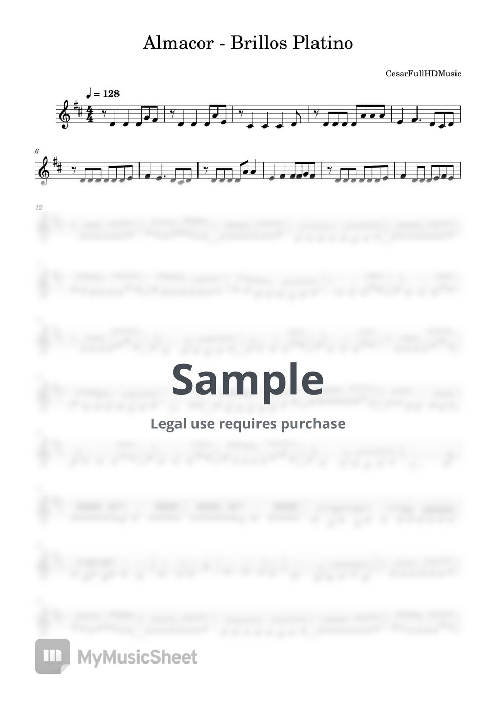 Almacor - Brillos Platino Sheets