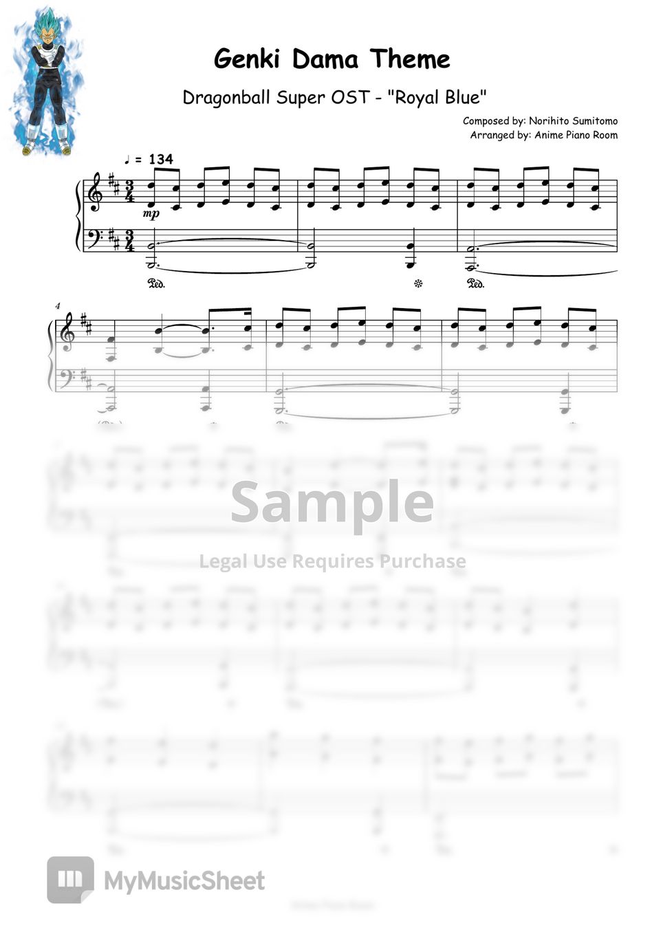 Norihito Sumitomo - Dragon Ball Super OST - "Genki Dama Theme" | "Royal ...