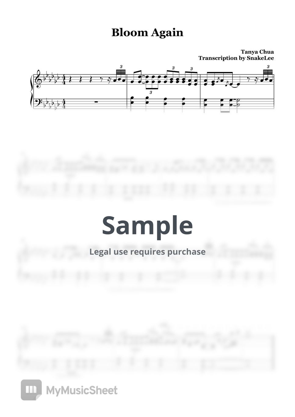 Tanya Chua 蔡健雅 - Bloom Again Hoja by Snake Lee 阿蛇