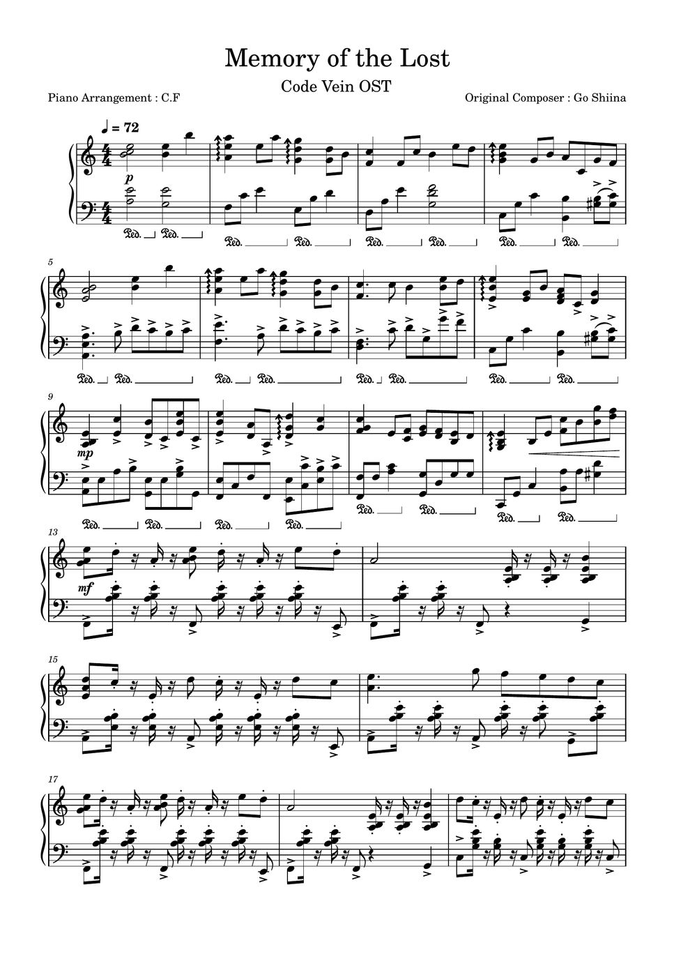 Go Shiina - Memory of the Lost Sheets by CoffeeBlack