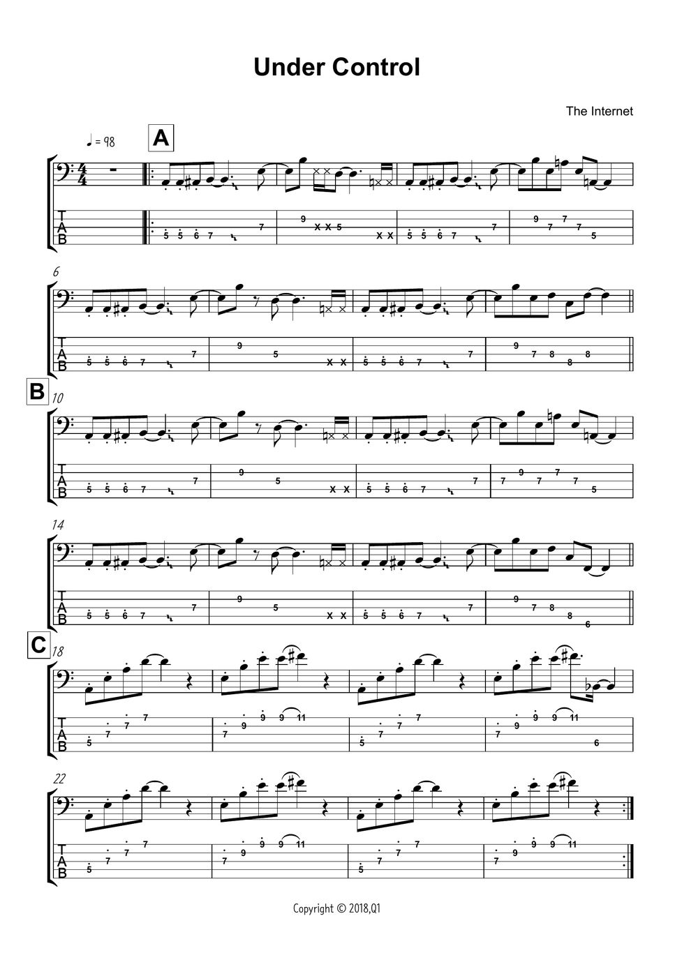 The Internet - Under Control Sheets by Q1 Channel