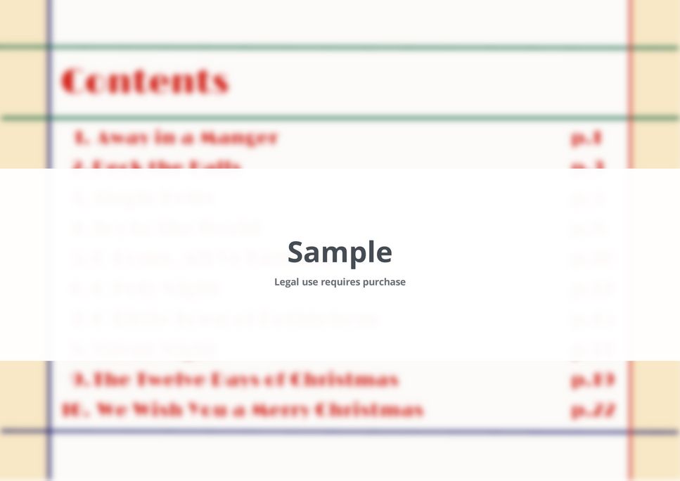 Traditional - Easy Christmas Piano Solos for Beginners 簡易聖誕鋼琴曲集 Noten ...