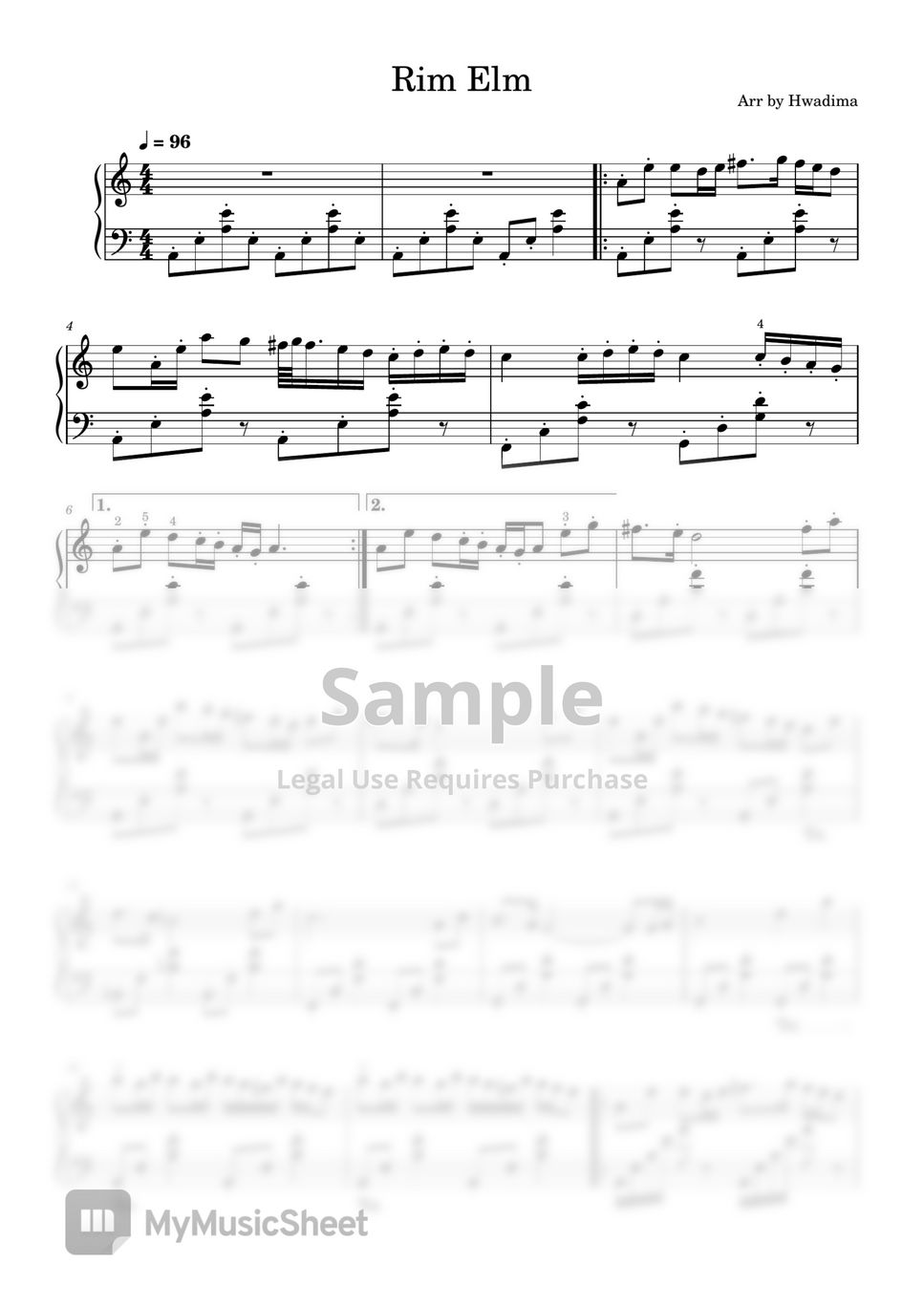 Michiru Osama - Rim Elm (Legaia) (From Legend of Legaia) Sheets by Hwadima