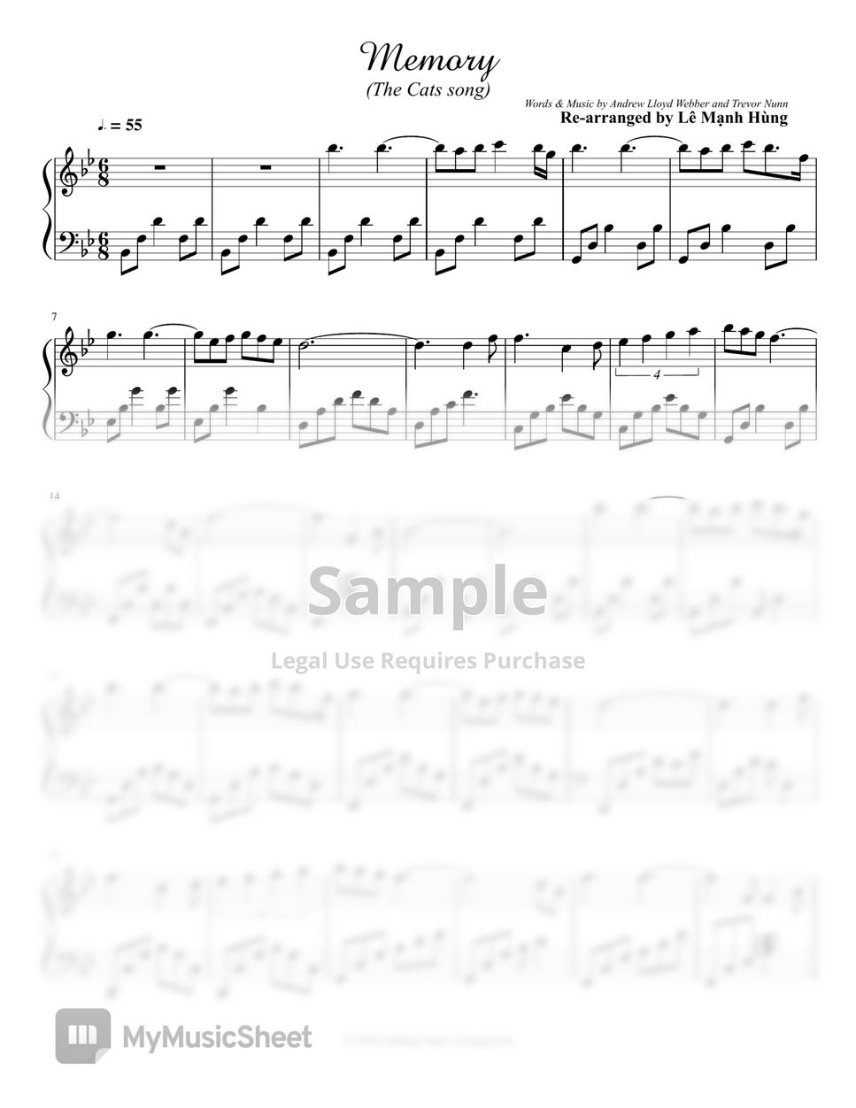 Andrew Lloyd Webber and Trevor Nunn - Memory (Cats song) (Re-arranged ...