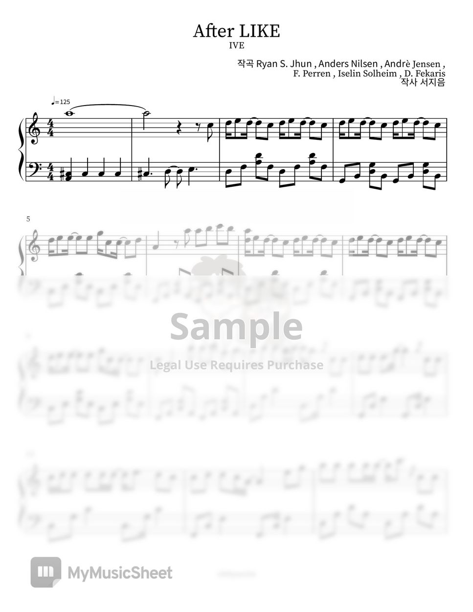 IVE(아이브) - After LIKE Sheets by chihyun416