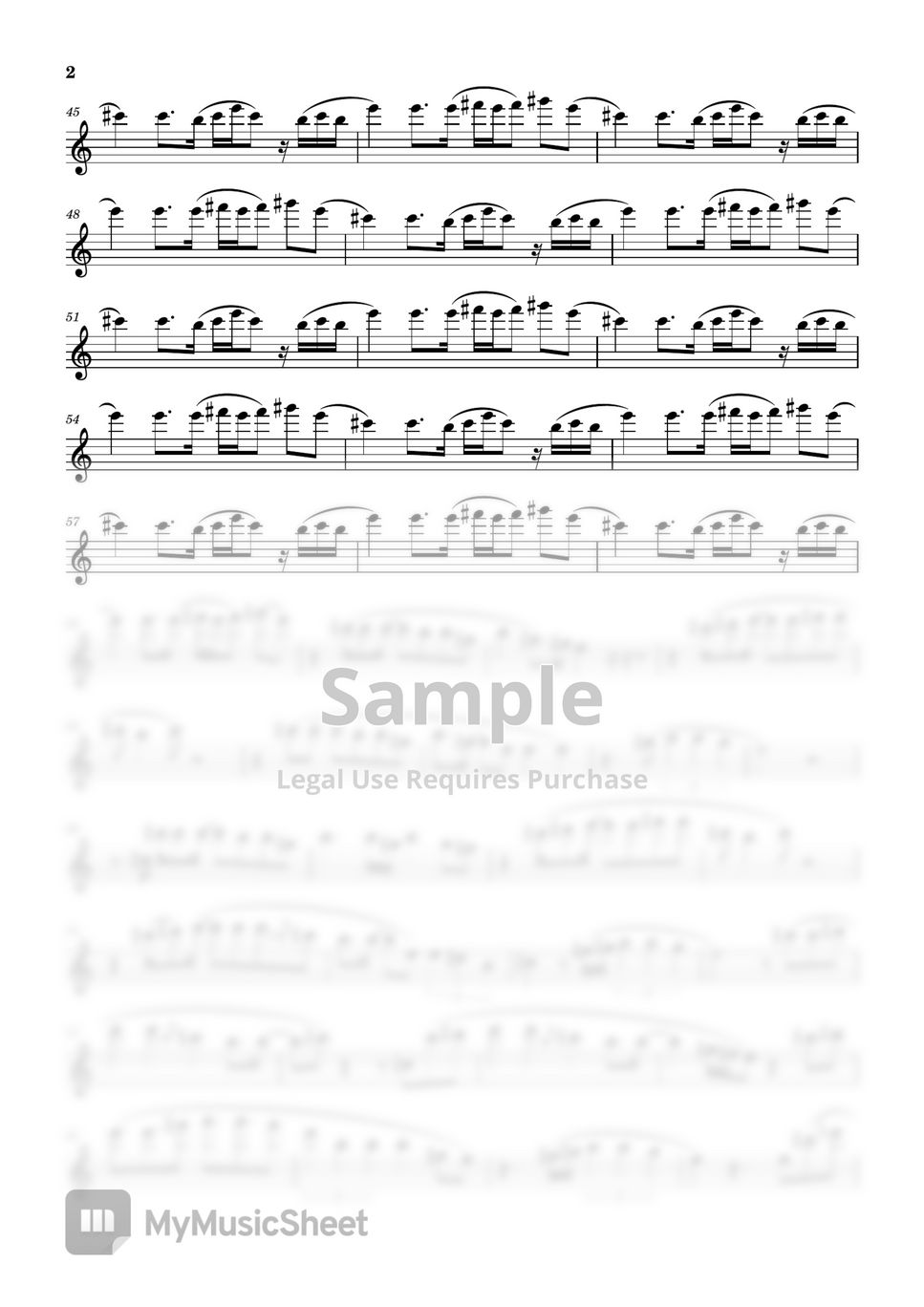 Avicii - Wake Me Up (Tenor Sax) 악보 by WendaMusic