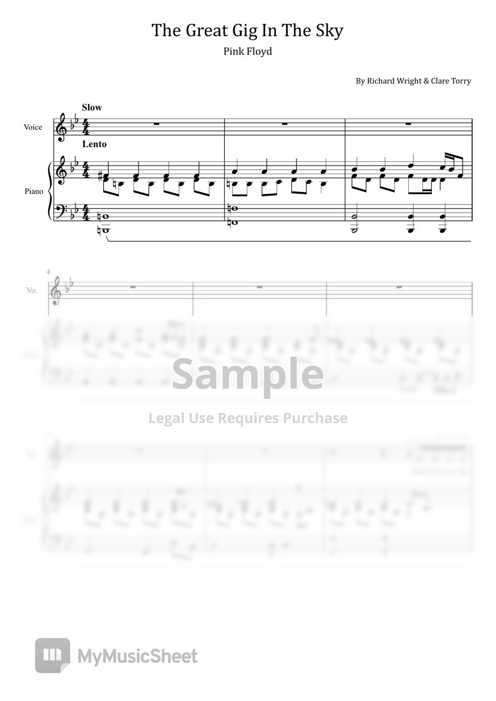 Richard Wright & Clare Torry - The Great Gig In The Sky (Pink Floyd ...