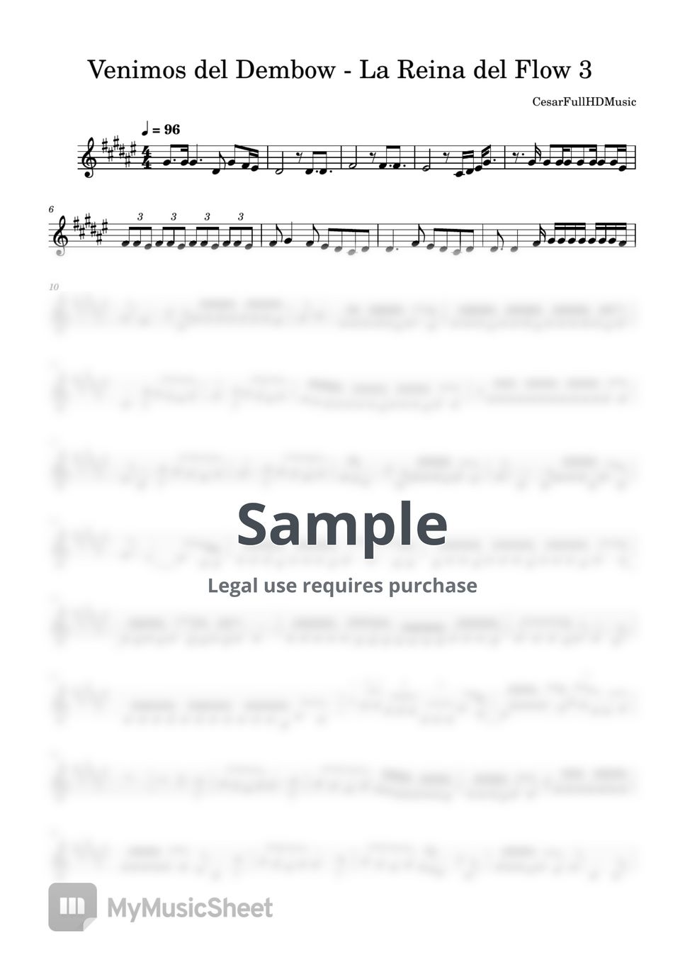 La Reina del Flow 3 - Venimos del Dembow Sheets