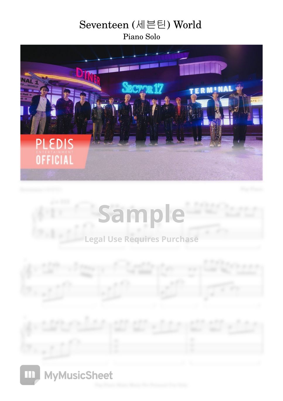 Seventeen (세븐틴) - World Partitur by Pop Piano