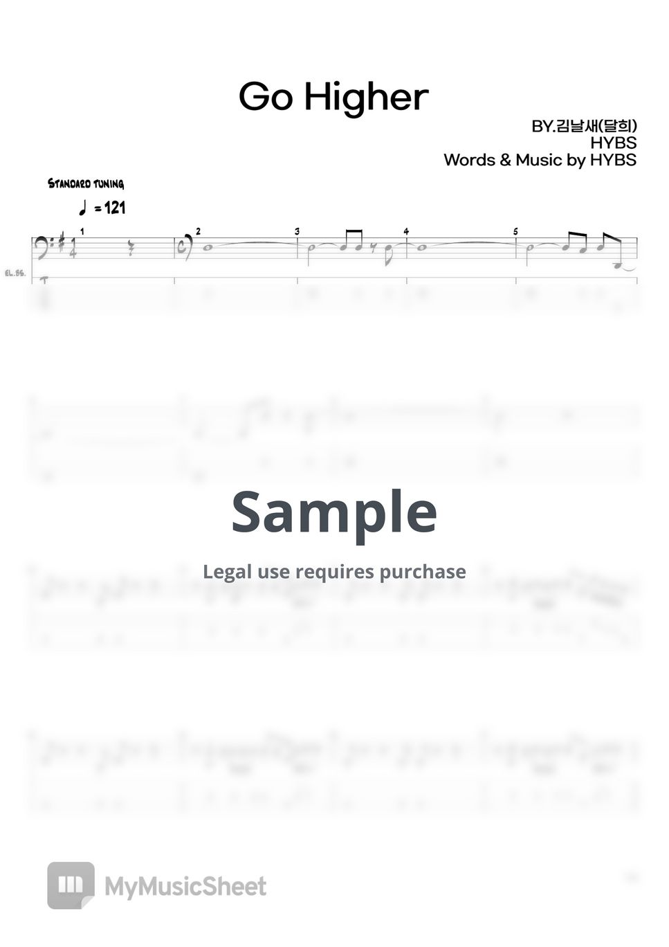 HYBS - Go Higher Tab + 1staff by 김날새