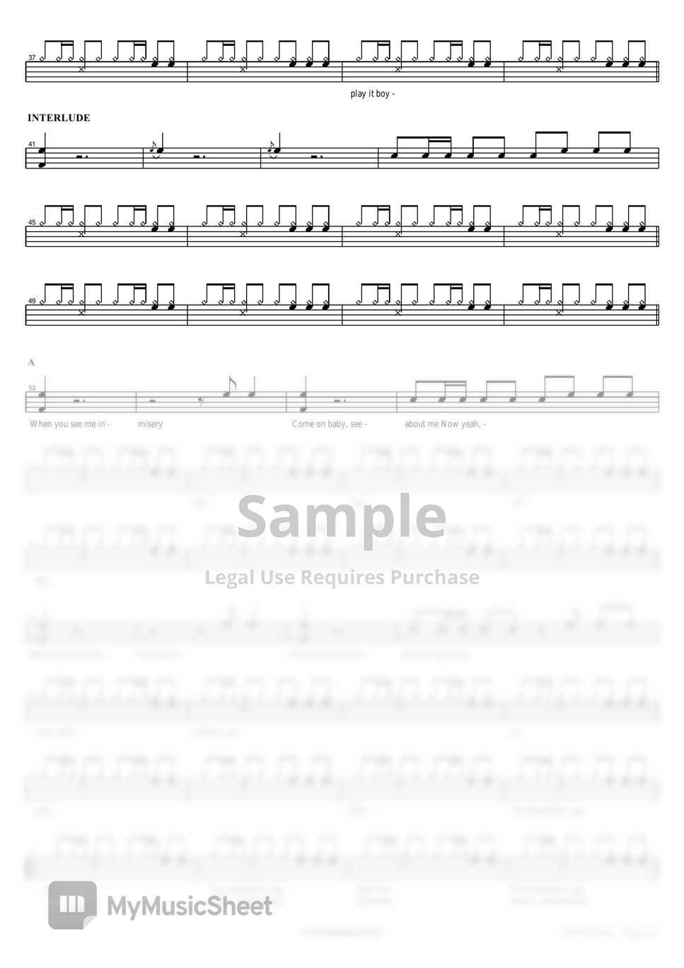 Ray Charles - What`d I Say Sheets by COPYDRUM