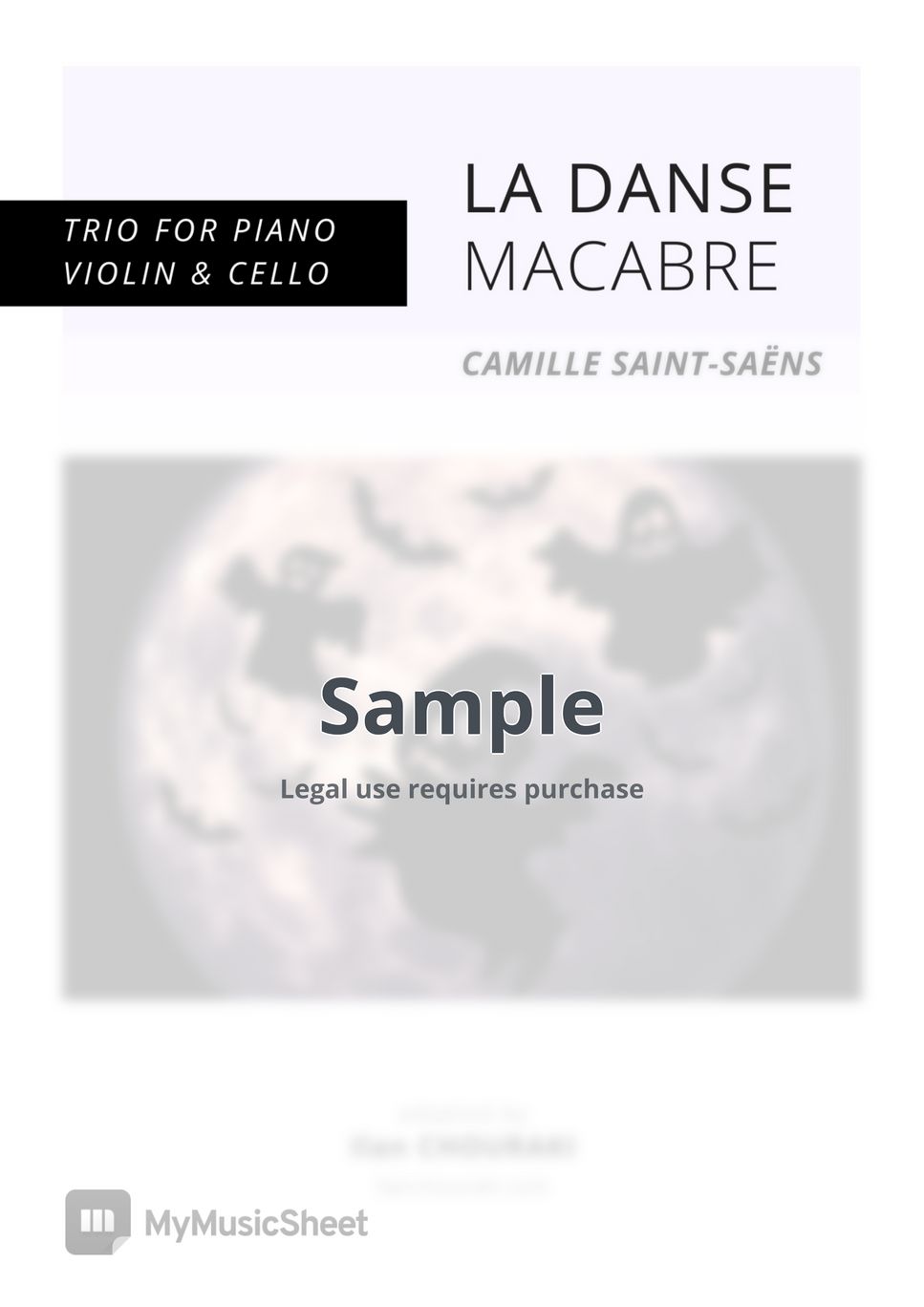 C. Saint-Saëns - Danse Macabre (Piano Trio) Sheets by Ilan Chouraki