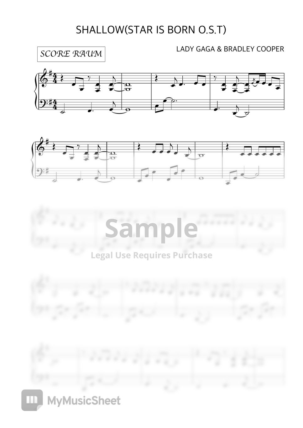 SHALLOW(STAR IS BORN O.S.T) - LADY GAGA&BRADLEY COOPER Nuty