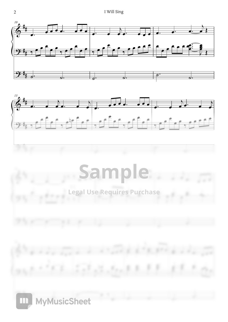 Donya Brockway - I Will Sing (Organ Prelude) Sheets by OHA