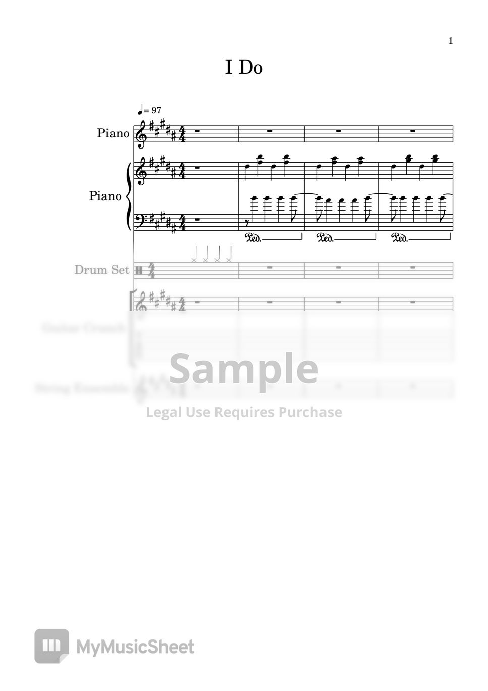 911 & Đức Phúc - I Do Partitura by Just Music And Film