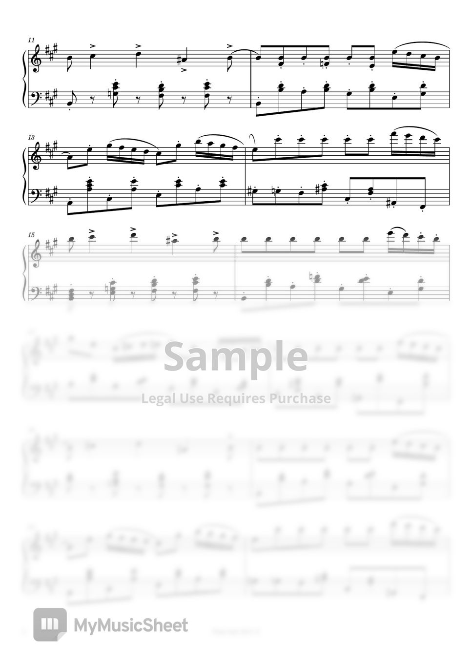 Tchaikovsky - Dance of the Little Swans Noten by Piano Suit