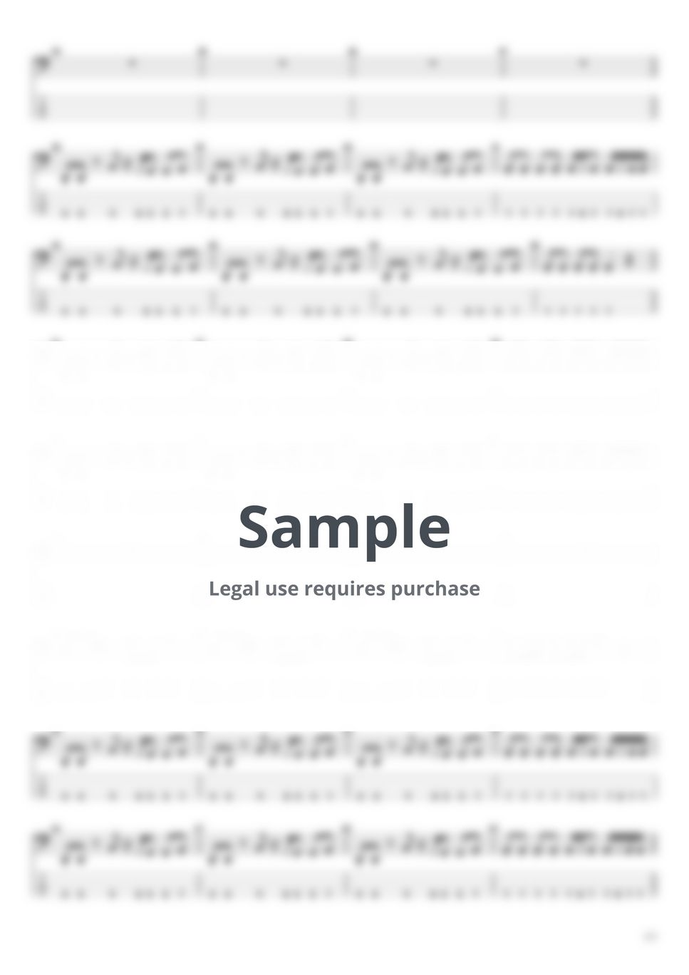 Chumbawamba - Tubthumping Tab + 1staff by BassBlur