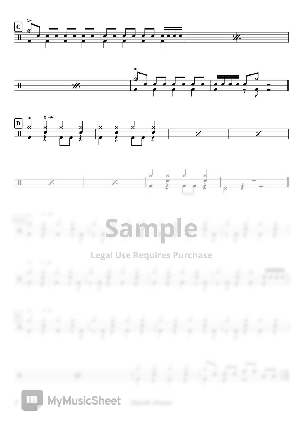 Ado - 私は最強 Sheets by Daichi Drums