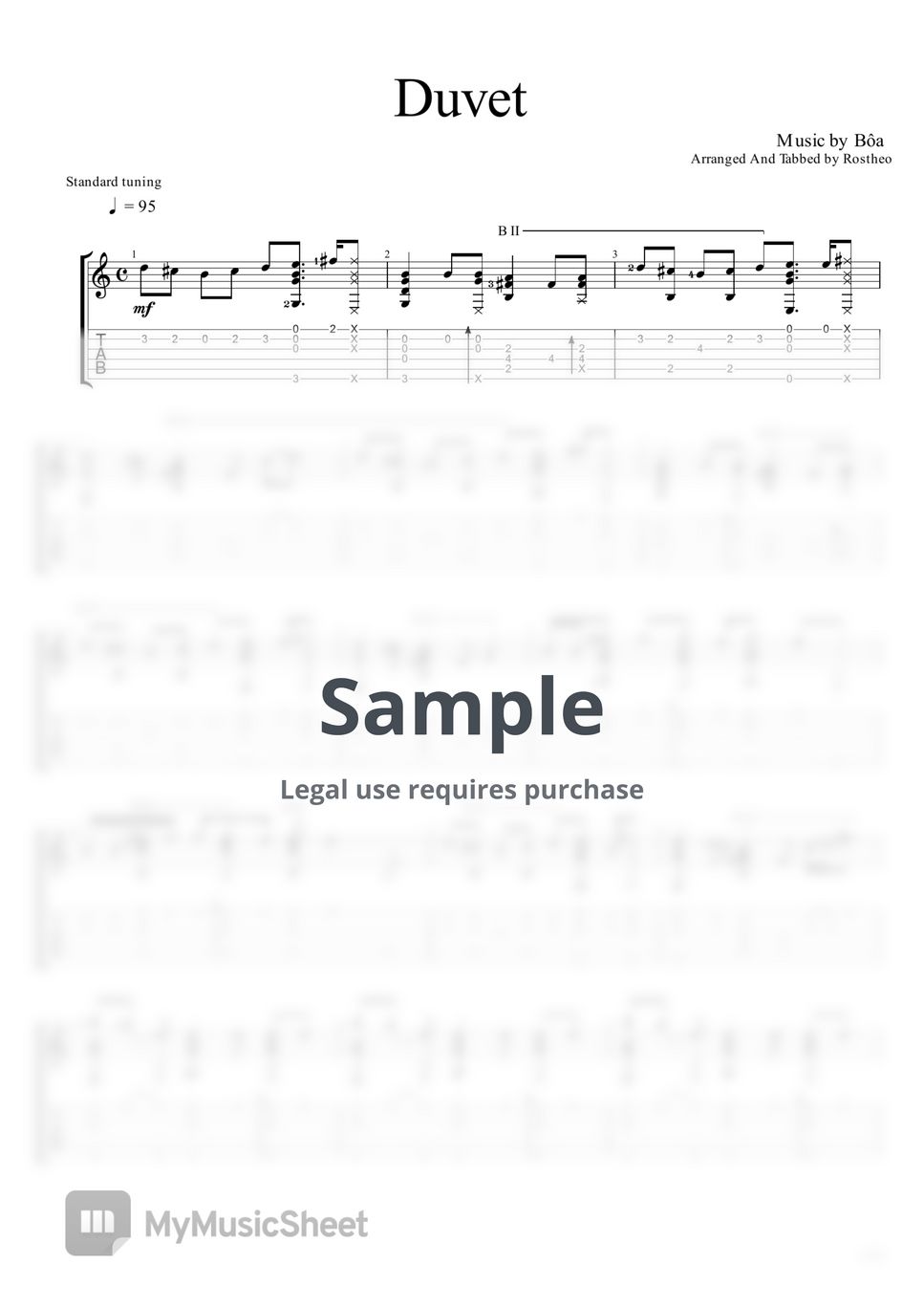 Bôa - Duvet Tab + 1staff by Rostheo