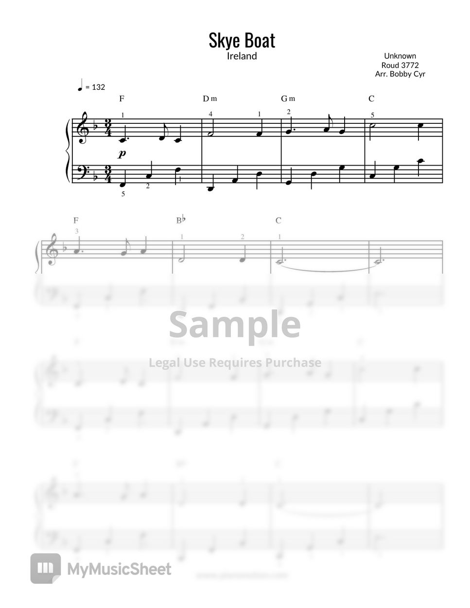 Outlander Theme Song - Skye Boat (Piano Solo) แผ่น by Piano Notion