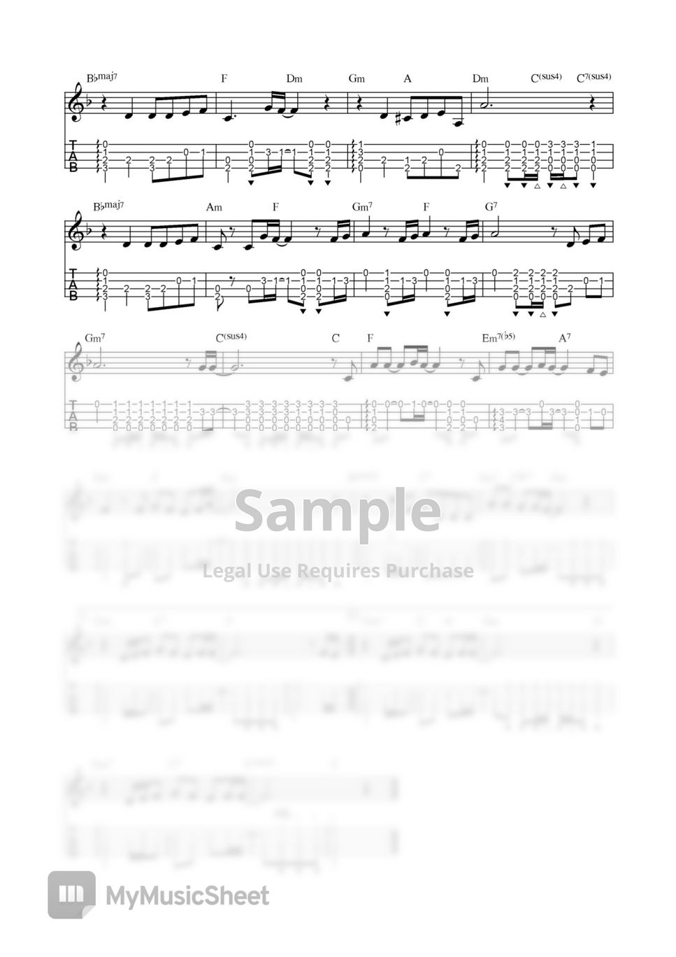 Go Shiina - 카마도 탄지로의 노래 (연주곡) 樂譜 by 싱글벙글 우쿨렐레