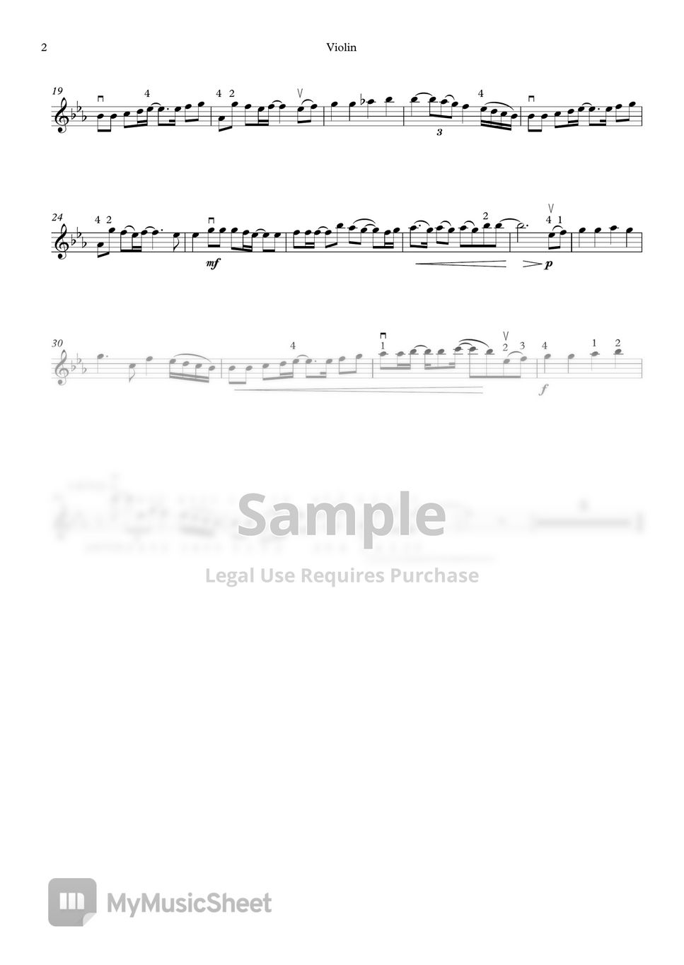 Jang Dukchul - Like that day (Violin) Partitur by Jenny Yun