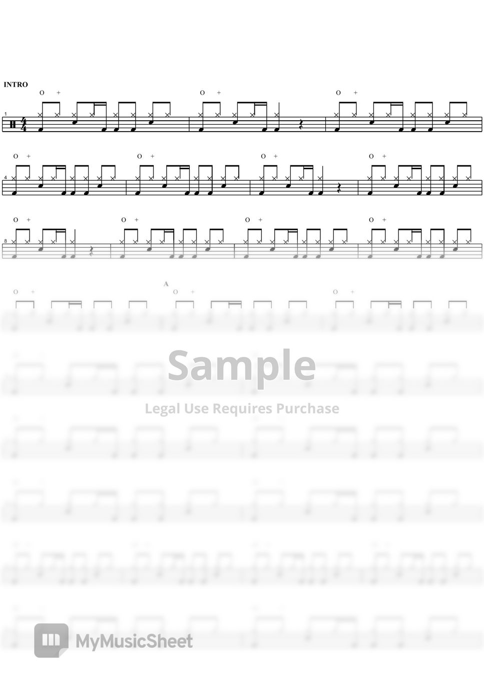 Run DMC & Aerosmith - Walk This Way 악보 by COPYDRUM