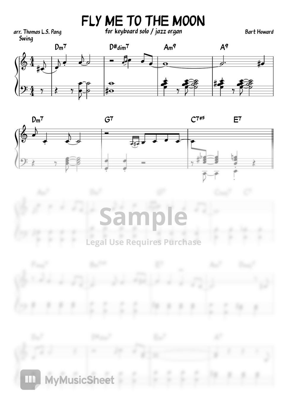 Frank Sinatra - Fly Me To The Moon Sheets by Frank Sinatra