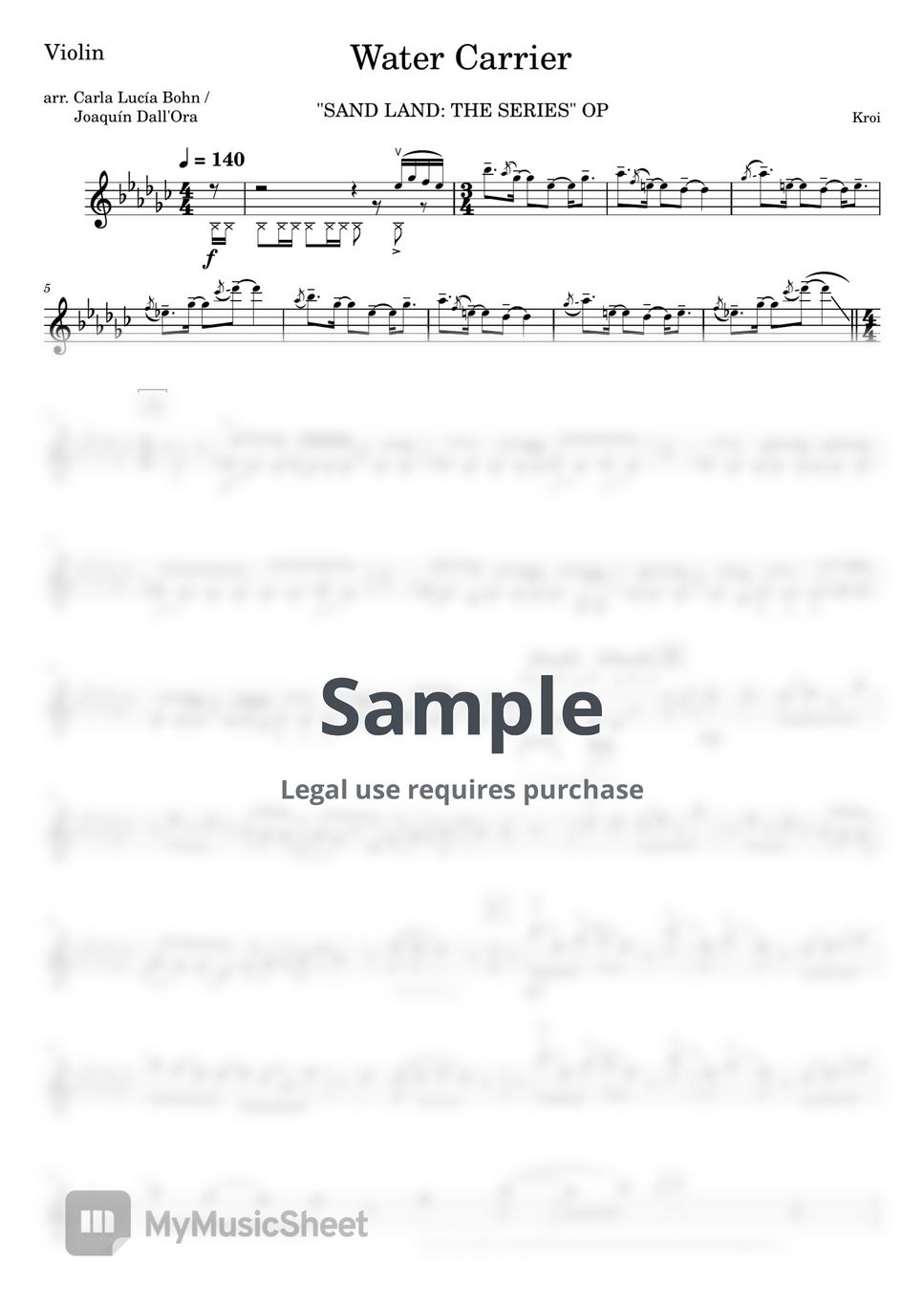 Kroi - Water Carrier | "SAND LAND: THE SERIES" OP Sheets by Carla Lucía ...