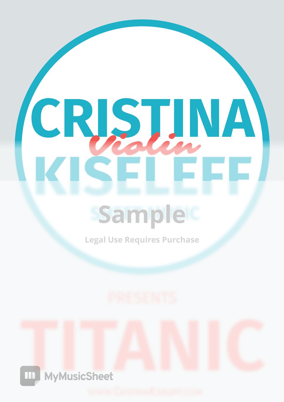 TITANIC - My Heart Will Go On (For Violin Solo) 악보 by Cristina Kiseleff