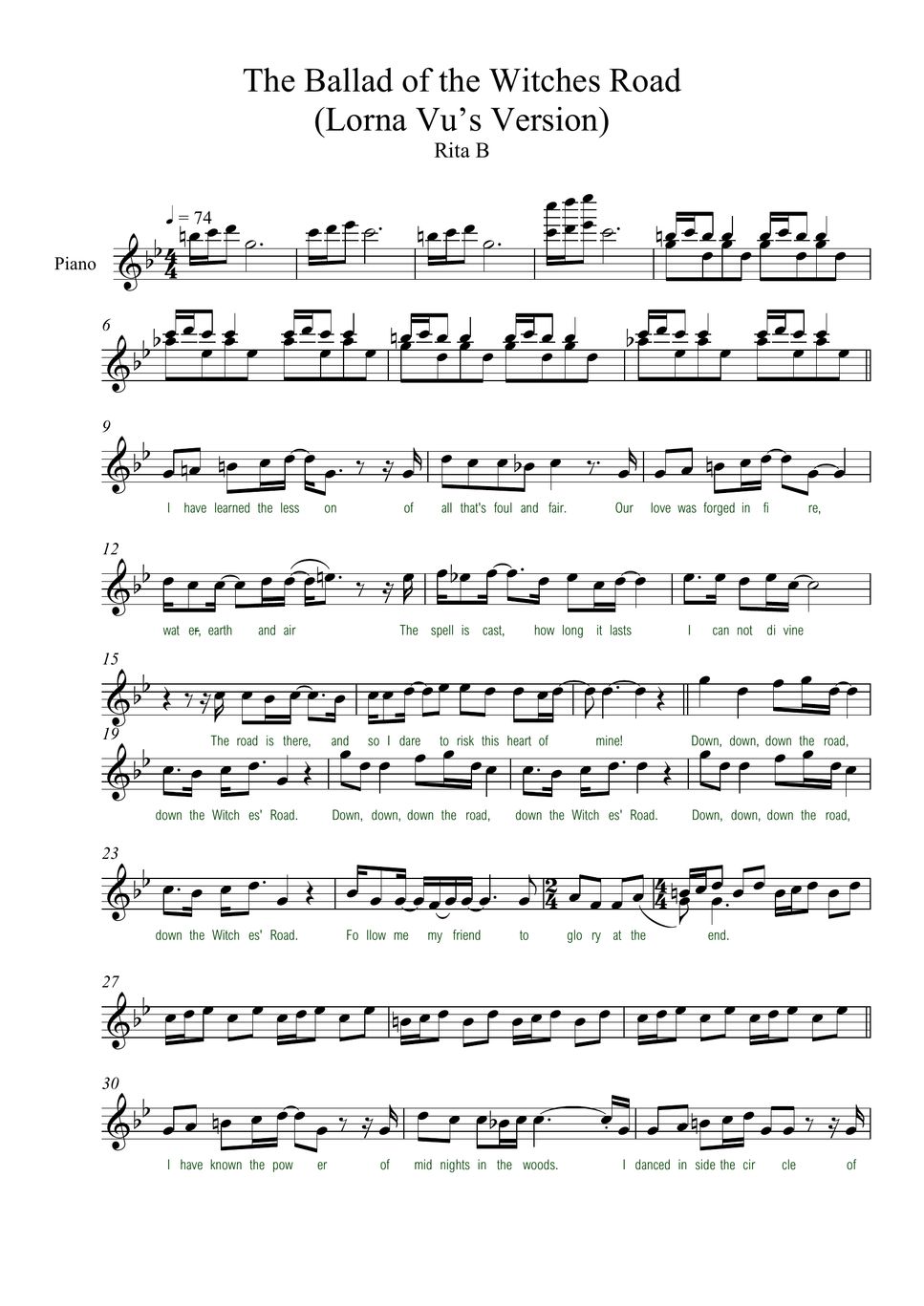 Agatha All Along - The Ballad of the Witches' Road (Lorna Vu's Version ...