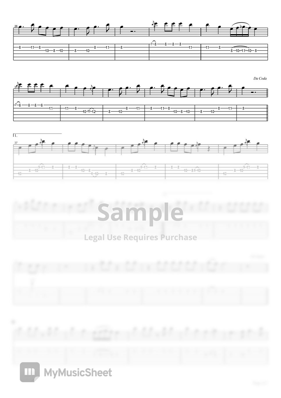 BTS - Dream Glow Guitar Cover TAB