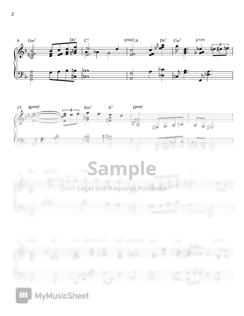 Jimmy Van Heusen - Like Someone In Love (Jazz Ballad) Sheet Music by MIWHA