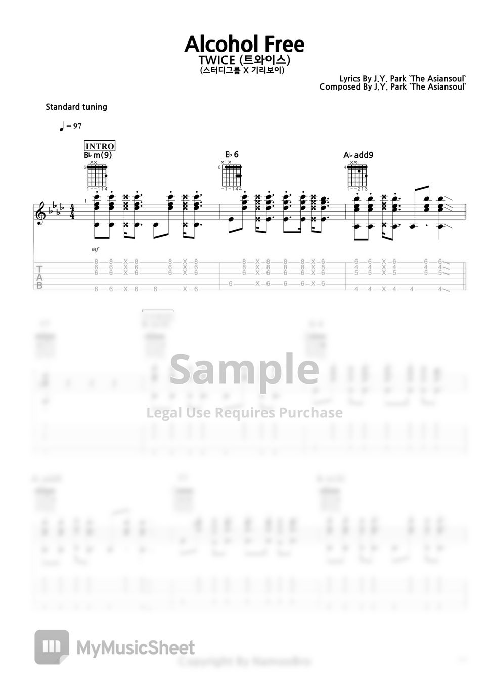 TWICE(트와이스) - Alcohol Free Sheets by NamooBro