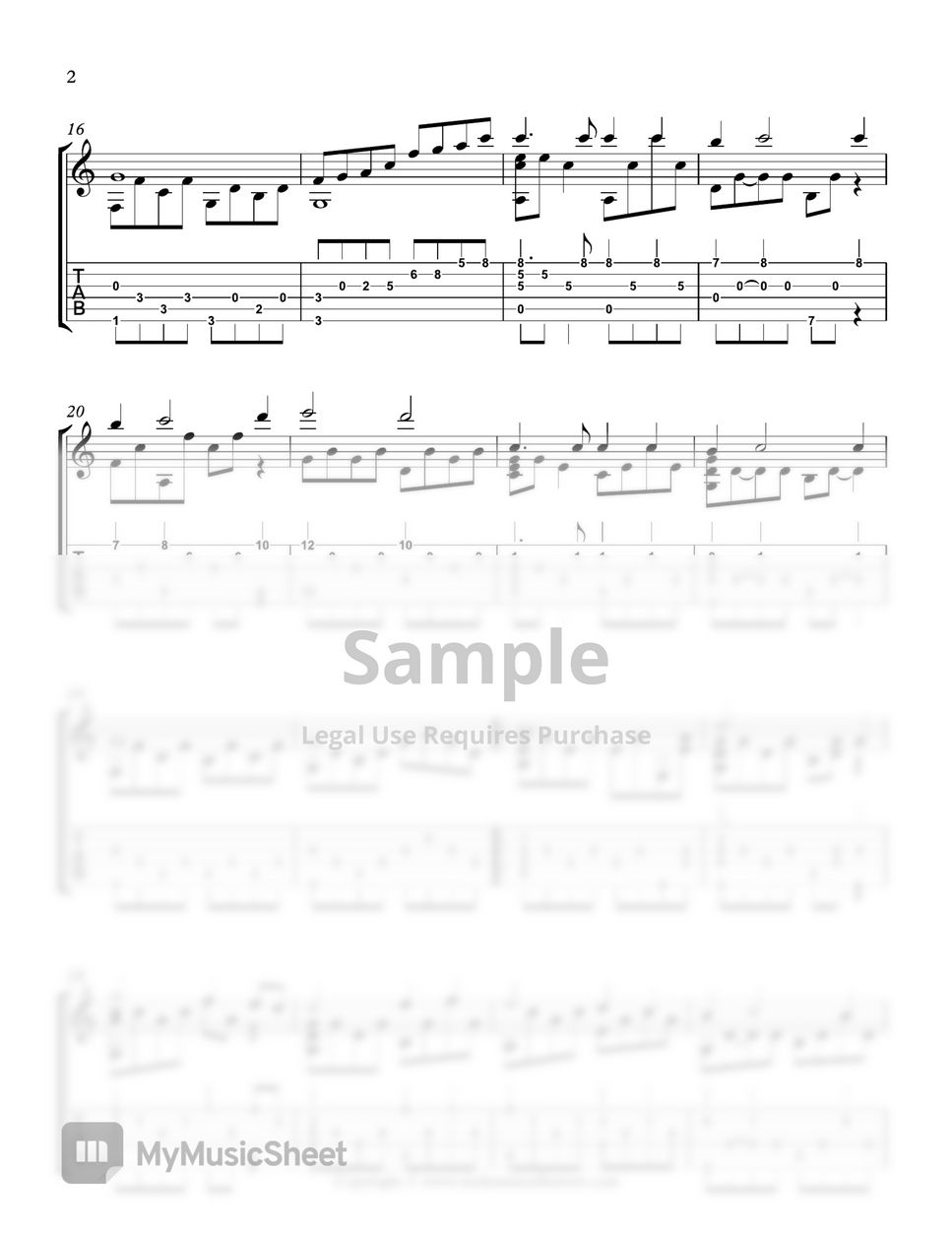 Titanic - My Heart Will Go On Tab + 1staff by Mohammad Lameei