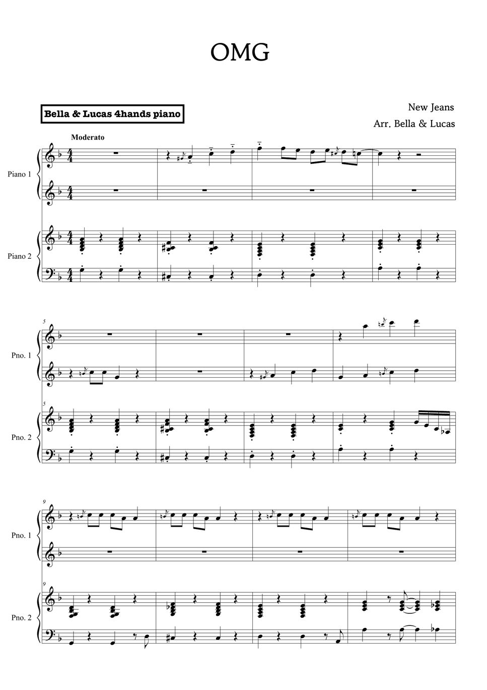 NewJeans - OMG Sheet by BELLA&LUCAS