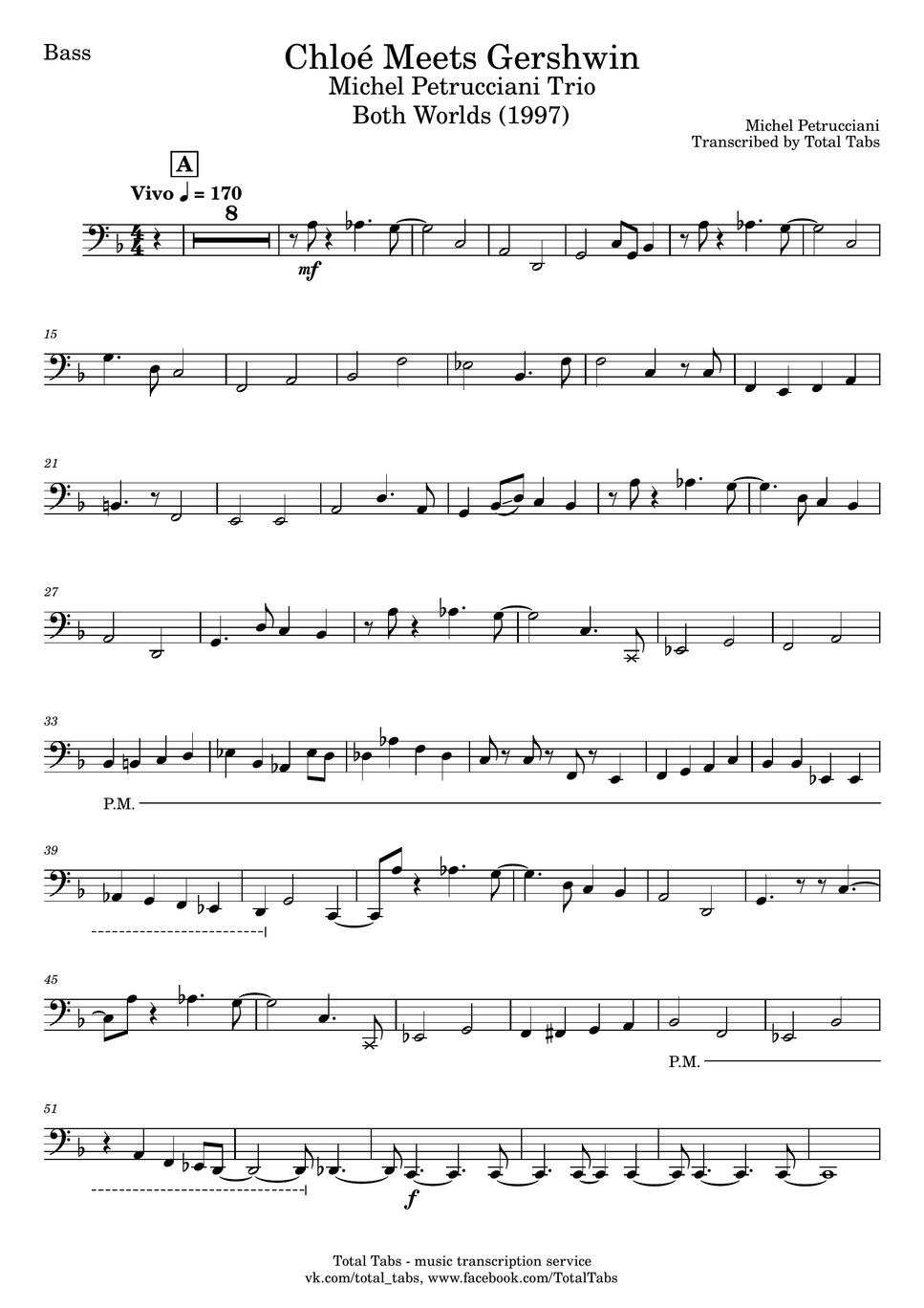 Michel Petrucciani Trio - Chloé Meets Gershwin TAB by Total Tabs