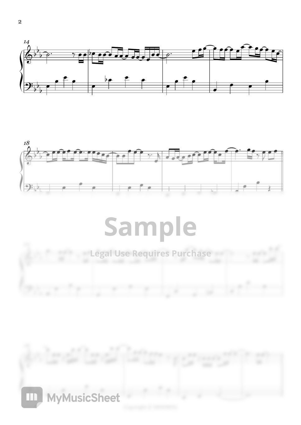 CHEN (첸) - Beautiful goodbye (사월이 지나면 우리 헤어져요) [Easy Version] Sheet Music