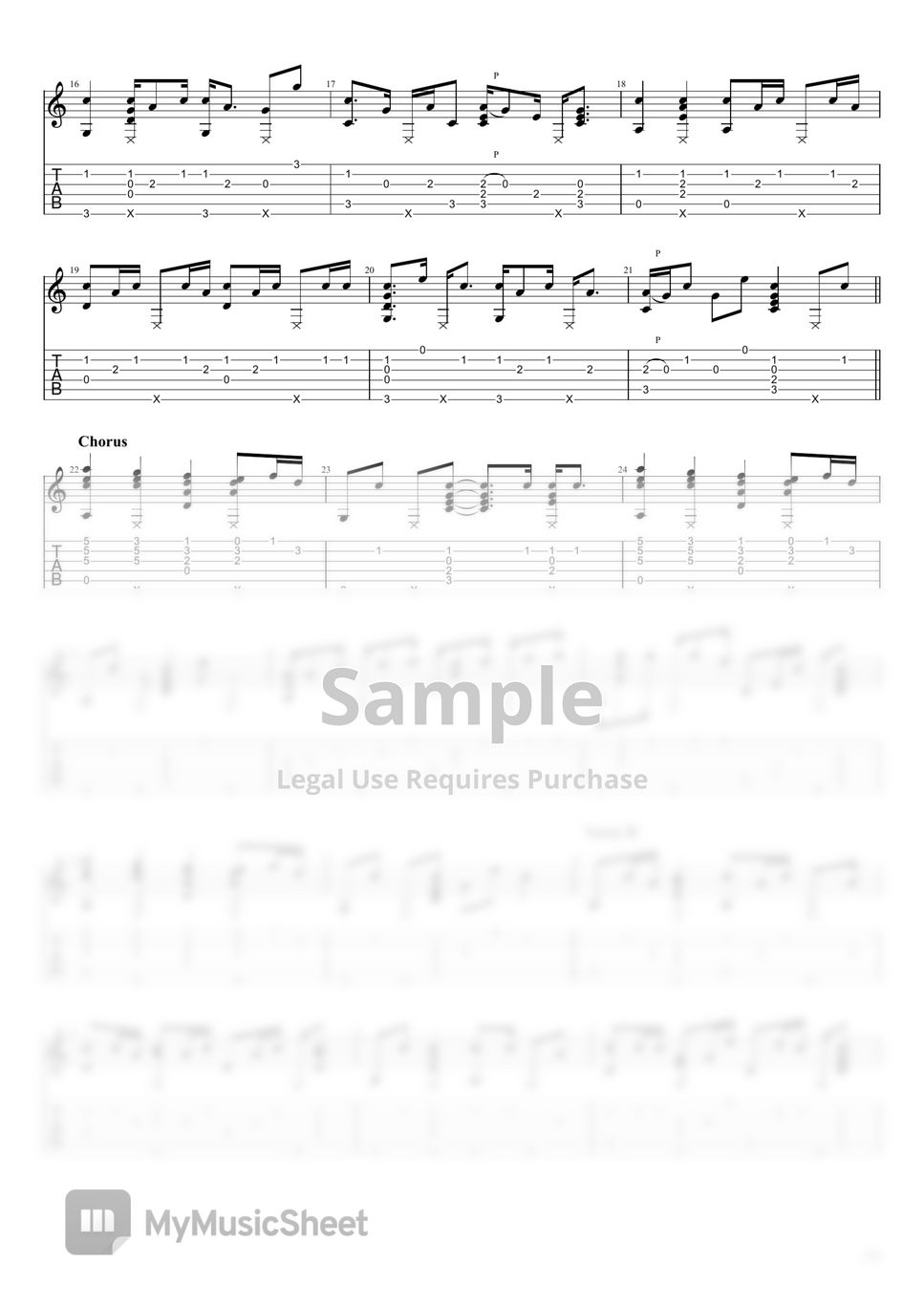 BTS - Dynamite Tab + lembaran musik pertama by Fiqri Gusfa