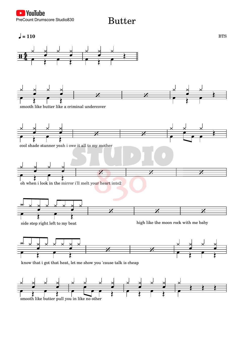 BTS - Butter Sheets by Studio830